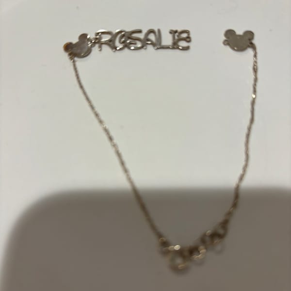 Kids Disney Font Bracelet,disney Font Name Bracelet,custom Name Plate ...