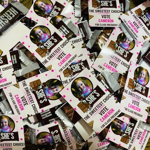 Twixted Candy Tag Election Campaign Voting Cards Vote for - Etsy