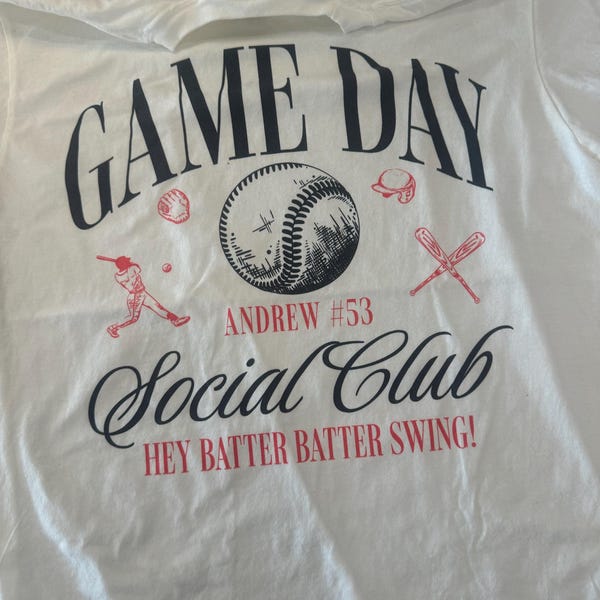 Custom Baseball Social Club Shirt Personalized Baseball Mama Shirt Game ...