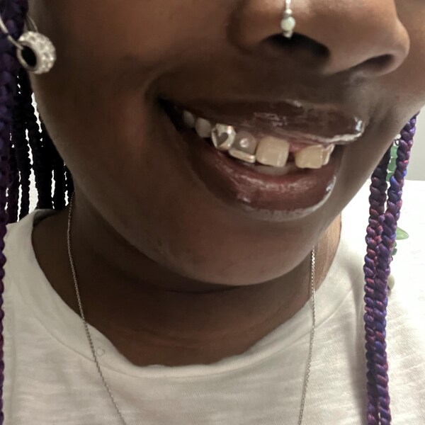 BLACK GRILLZ Hip Hop, Sadboi Style Custom Made Rapper Jewellery Grillz ...