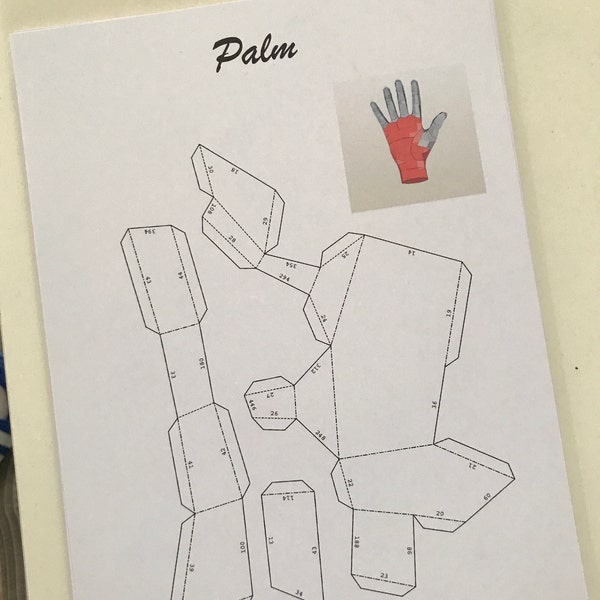 Hand- Low Poly Pdf 3D Papercraft Template, Low Poly DIY Paper Sculpture ...