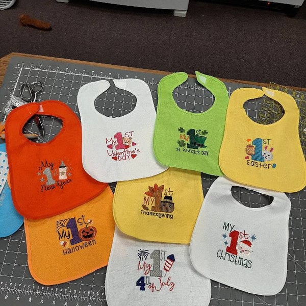 Baby's First Holidays (9 Designs) - Machine Embroidery Designs Bundle ...
