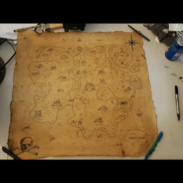 Custom Treasure Map - Etsy