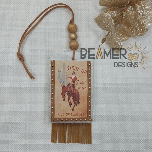 Giddy up Jingle Horse Western Christmas Santa Instant Digital Download ...