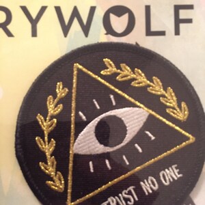 Trust No One Iron-on Patch - Etsy