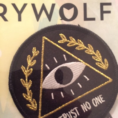 Trust No One Iron-on Patch - Etsy