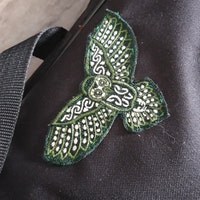 Rainbow Sun Peyote Patch, Handmade Embroidery, Huichol Peyote Art ...