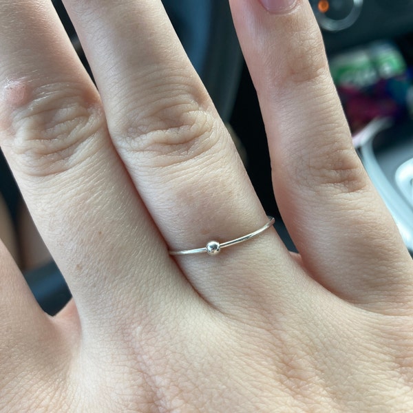 Spinner Ring Sterling Silver Stacking Ring - Etsy