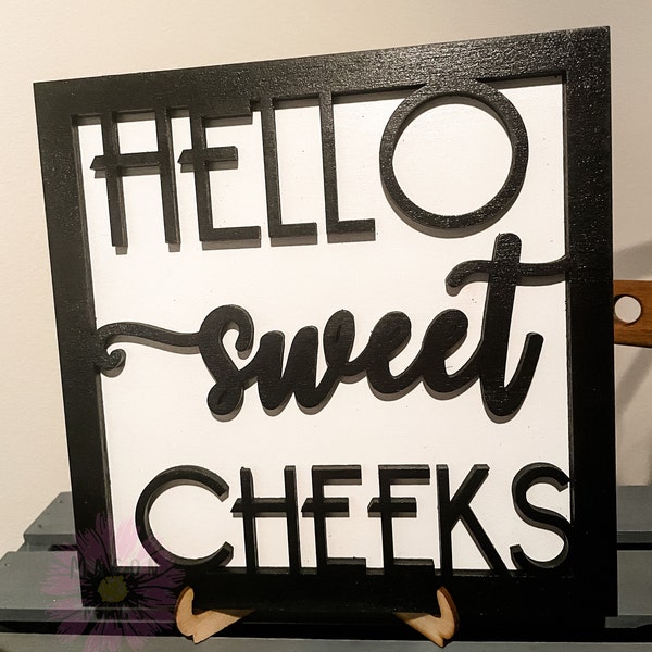 Hello Sweet Cheeks Svg, Bathroom Sign Svg, Funny Bathroom Decor Svg ...