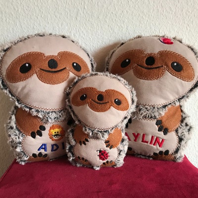 Sloth Softie Machine Embroidery File - Etsy