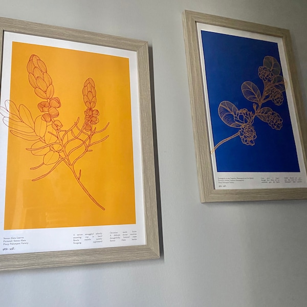 Pinoy Floral Art Print W/ Poem Collection - Etsy