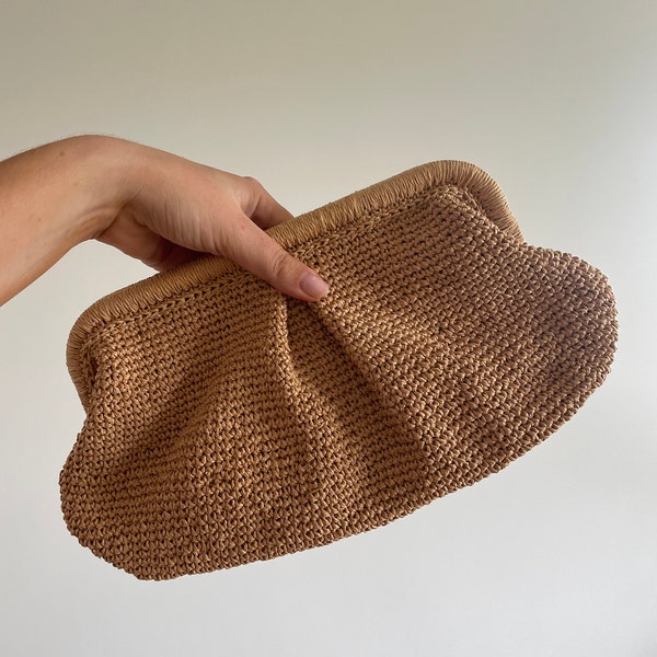 Straw Beach Bag, Raffia Mesh Beach Bag, Set of Straw Tote Bag and ...