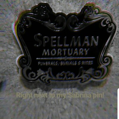 Spellman Mortuary Sign Enamel Pin - Etsy