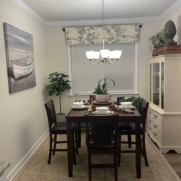 Bottom Pleated Lined Valance (faux Roman Shade Valance): Heritage House ...