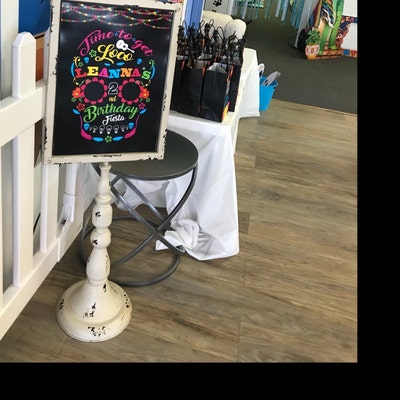 Halloween Welcome Sign, Printable Coco Birthday Welcome Sign, Skull ...