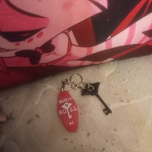 Hazbin Hotel Key Chain Hazbin Hotel Room Key - Etsy Canada