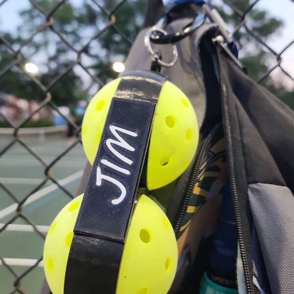 Customizable Pickleball Ball Holder With Keychain Loop - Etsy