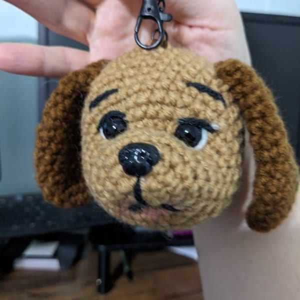 Amigurumi Dog Keycahin PATTERN, Crochet Dog Xmas Tree Decor, Crochet ...