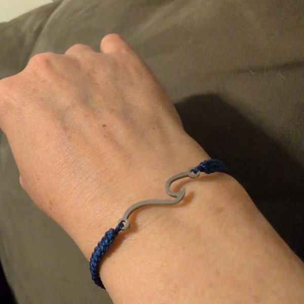 Set of Waterproof Ocean Wave Bracelets Gift Beach Anklets Non Tarnish Surfer 5 Piece Bracelet ...