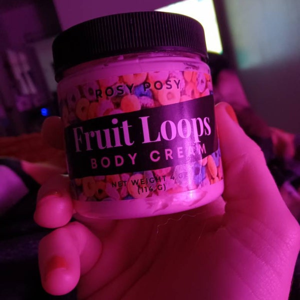 Fruit Loops Body Bundle- 4 Oz. Fruit Loops Body Cream & 4 Oz. Fruit ...