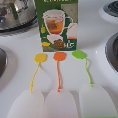 Reusable Silicone Teabags Set of 3 - Etsy