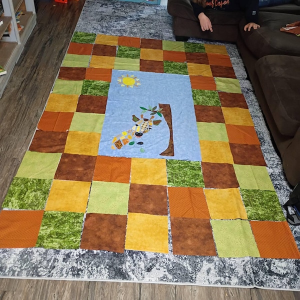 Giraffe Applique Pattern: Jill the Gentle Giant Quilt Block (PDF ...