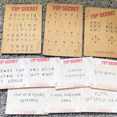 Spy Party Game, DIY Escape Room Prop. 11 Ciphers and Codes With ...
