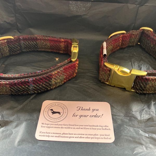 Harris Tweed® Poo Bag Holder | Heritage Brown Herringbone | Dash of ...
