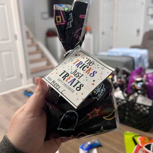 Halloween Favor Tags, Boo Gift Tags, Trick or Treat Favor Tags, Treat ...