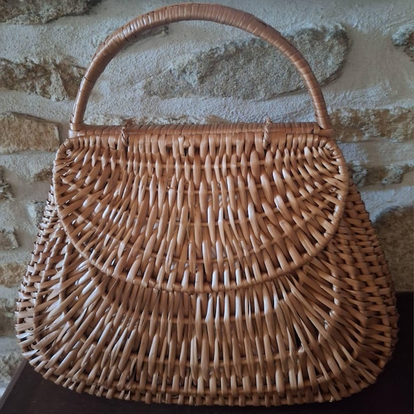 Mini Wicker Bag / Wicker Purse / Wicker Wallet / Summer Bag / Wedding ...