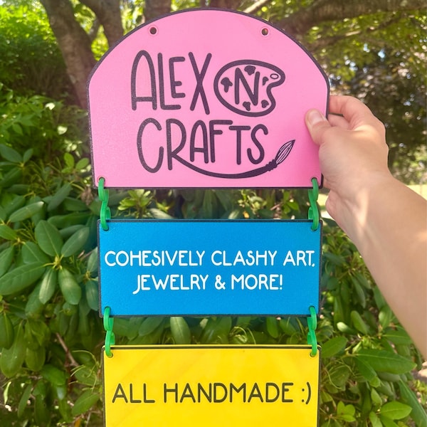 Personalized Sign for Hanging on Pop up Tents, Market Displays, Custom ...