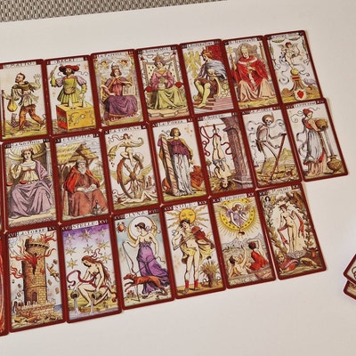 Victorian Romance Tarot Deck. Vintage Tarot Illustrations - Etsy