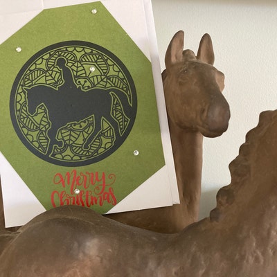 Artsy Pawing Horse hbd Card - Etsy