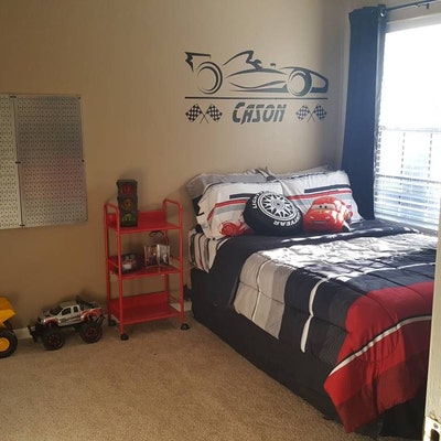 Formula 1 Race Car With Personalized Name Custom Vinyl Wall - Etsy