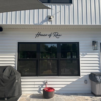 Script Address Sign Metal,script House Numbers,custom House Numbers ...