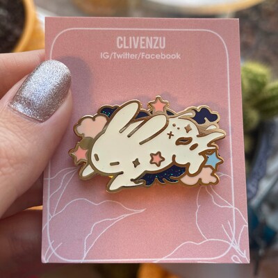 Witchy Moon Buns Glow in the Dark Enamel Pins - Etsy