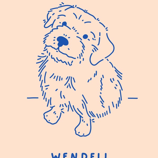 Custom Dog Portrait Custom Badly Drawn Pet Art Personalized Badly Drawn ...