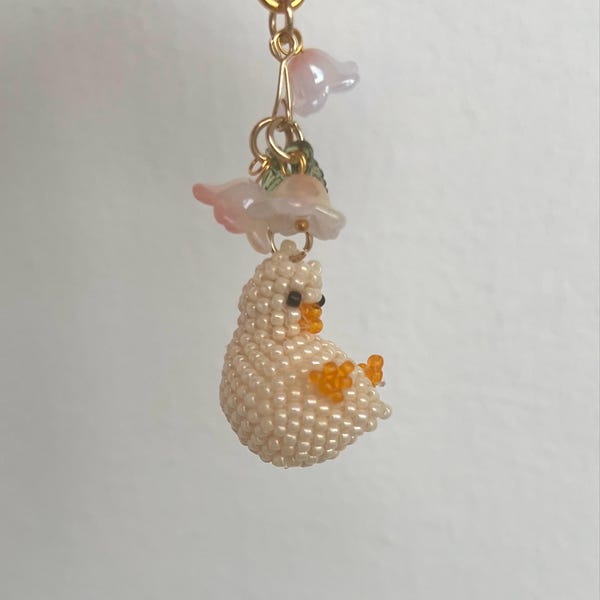Beaded Duck Pattern PDF • 3D Seed Bead Tutorial | Peyote Stitch ...