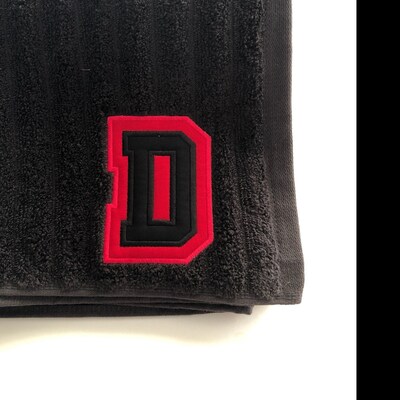 Double Applique Varsity Collegiate Machine Embroidery Font Monogram ...