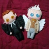 Good Omens Crowley and Aziraphale Ineffable Husbands Felt Toys for ...