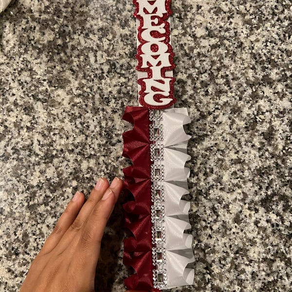 Ruffle Braid With Cutout Braid | Homecoming Mum Braid | Mum Braid ...