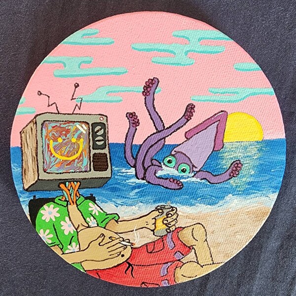 TV PUNK - HOLOGRAM Sticker - Etsy