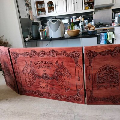 Custom Dungeon Master Screen Wooden RPG Screen Gift Table Top Games ...
