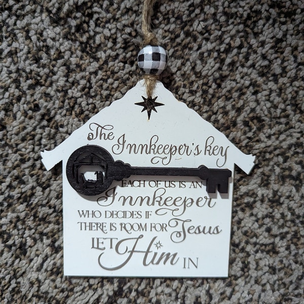 The Innkeeper's Key Christmas Ornament Laser Cut Digital File | True ...
