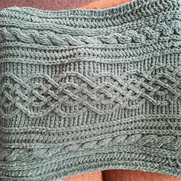 Blanket Pattern Download // PATTERN: Herringbone Throw Blanket // Loop ...