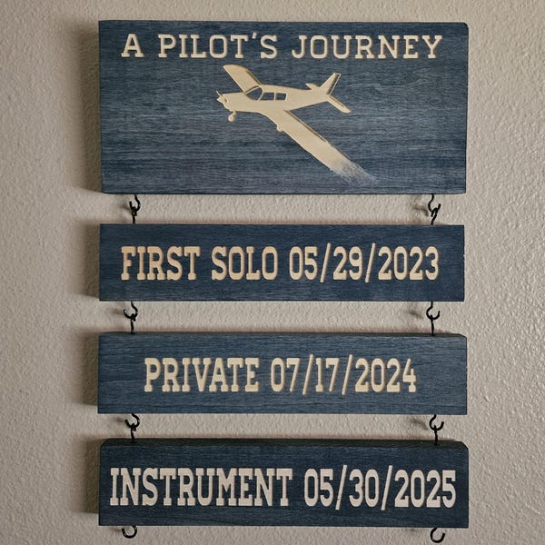 Pilot Timeline Certificate Add Ons - Etsy