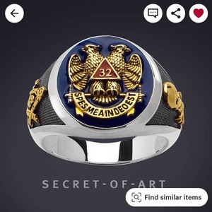 Past Master Ring Signet Ring Masonic Freemason Jewelry Master Mason ...