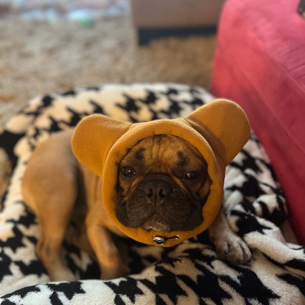 Frenchiestore Organic Dog Frenchie Ear Warmers | Fawn Frenchie - Etsy