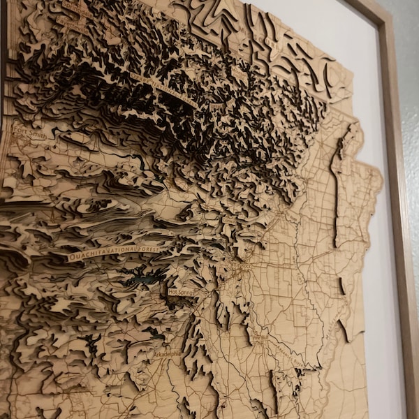 Arizona Wooden Contour Map | Retirement Gift for Nature Lovers - Etsy