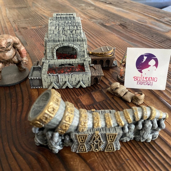 Sacrificial Altar With Pentagram Seal by EC3D / Painted 28mm Miniature ...